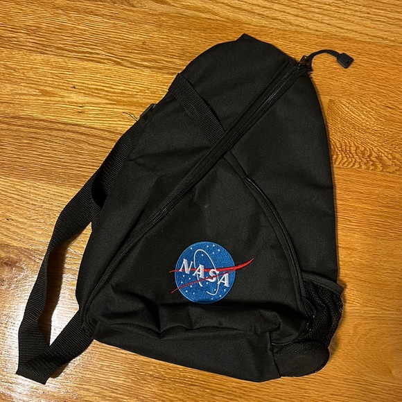 Nasa | Other | Nwot Nasa Cross Body Bag With Logo Diagonal Zipper And ...